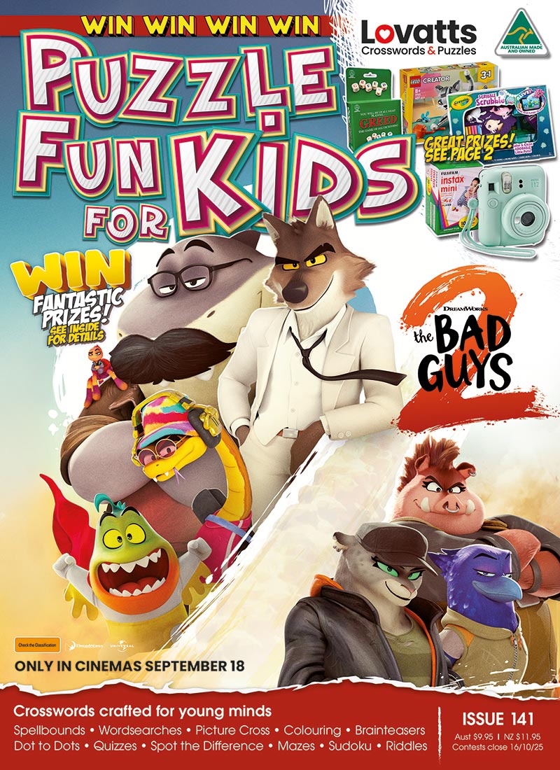 Puzzle Fun For Kids Magazine Lovatts Crossword Puzzles Games Trivia